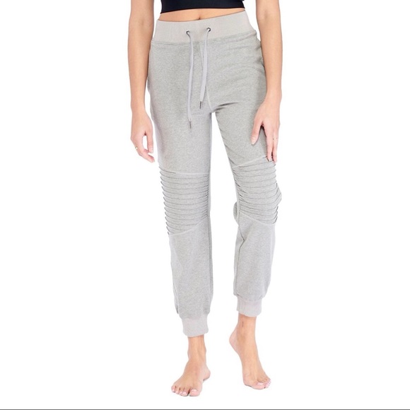 Electric Yoga | Pants & Jumpsuits | Electric Yoga Gray Moto Quilted ...